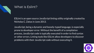 Editor config, eslint, prettier | PPT