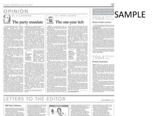 Editorial of newspaper and opinion | PPTX