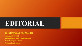 Editorial | PPT