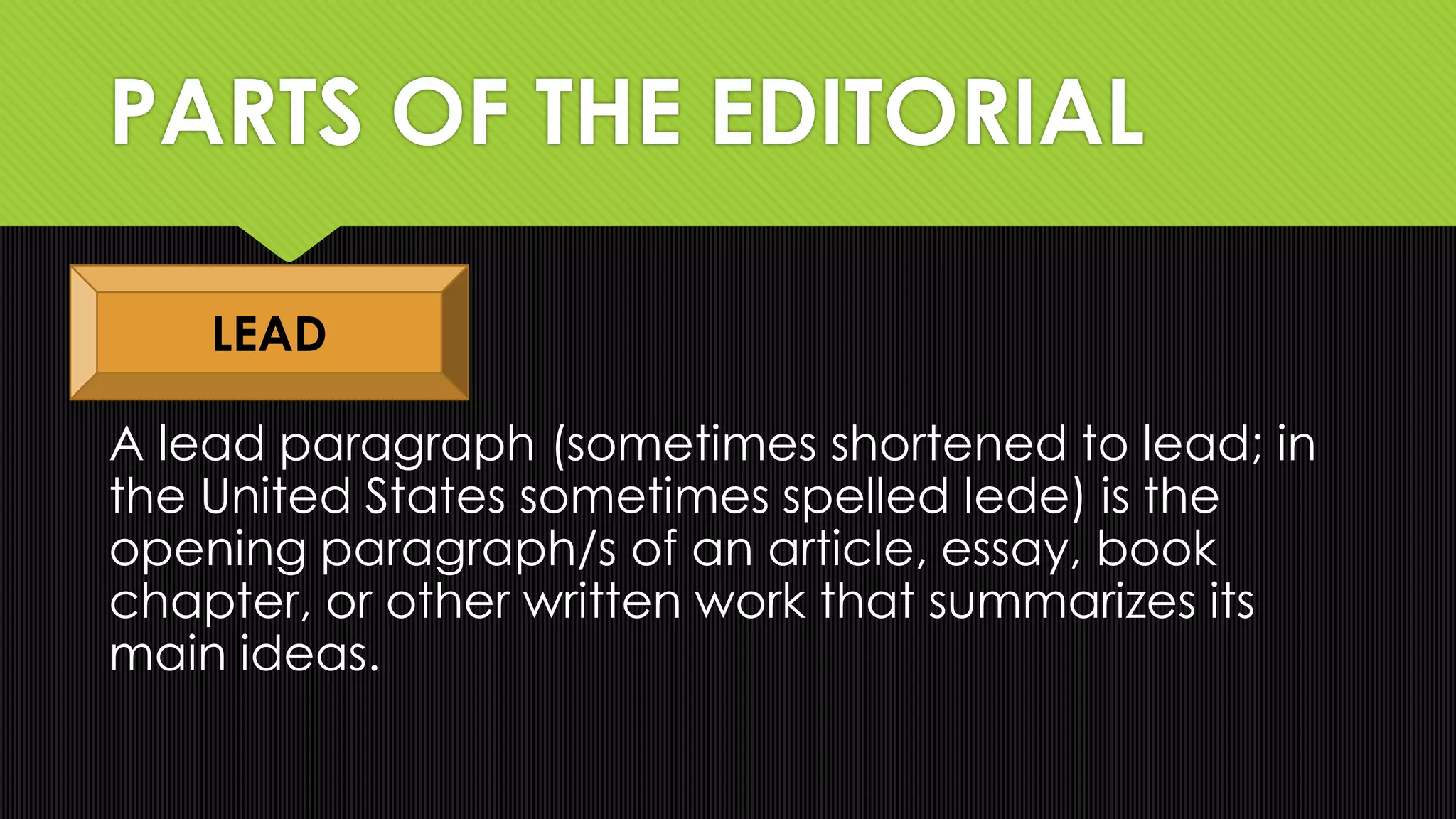 BASICS OF EDITORIAL WRITING | PDF