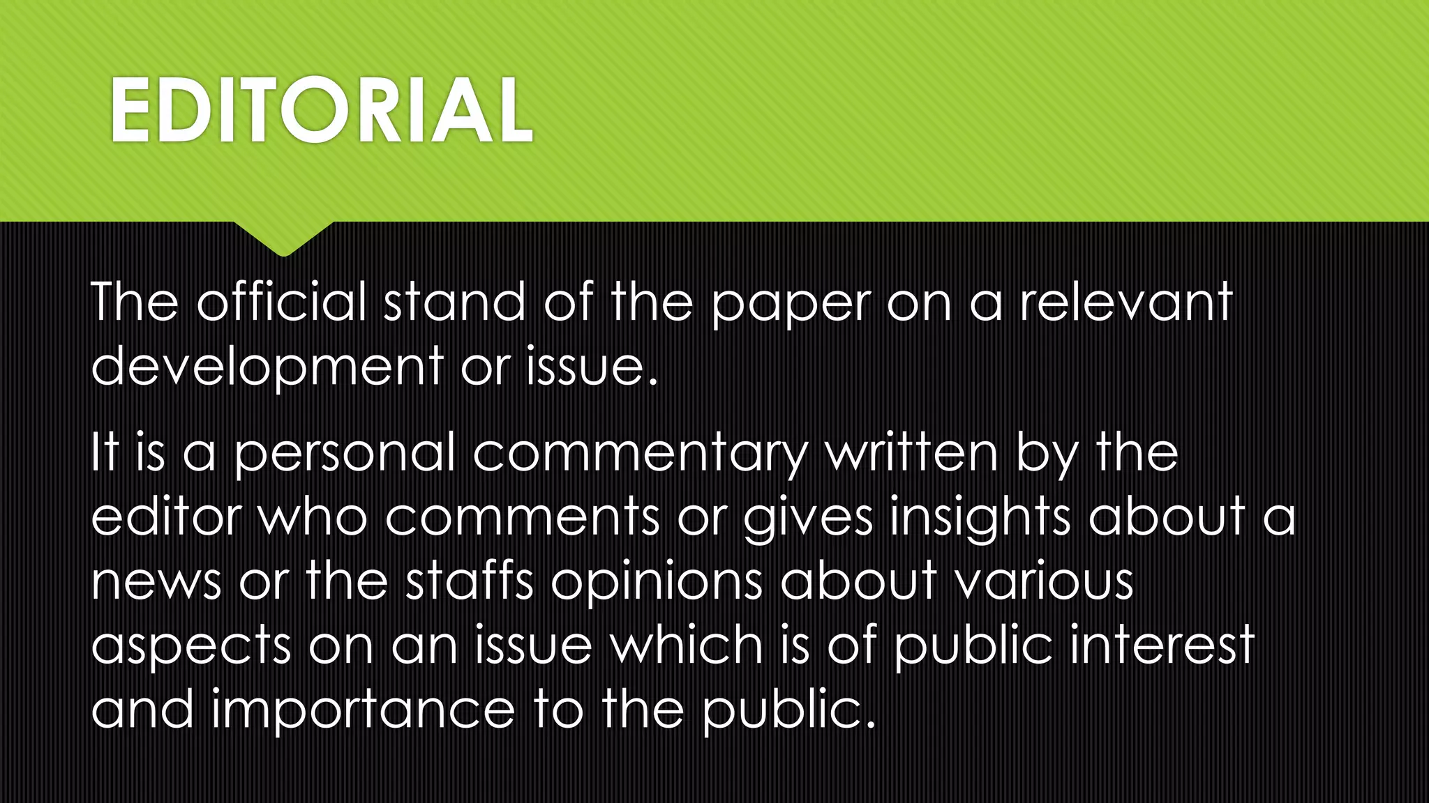 BASICS OF EDITORIAL WRITING | PDF