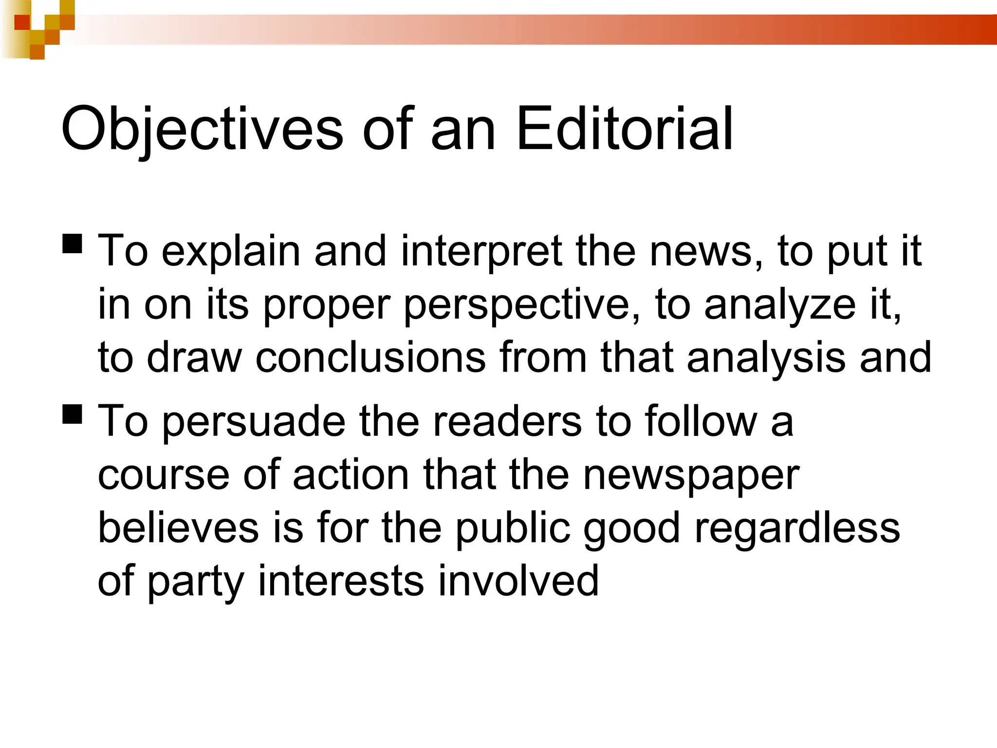 EDITORIAL tips and guidelines for students | PPT