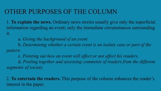 Editorial-columns.pptx hahahahahahahhaah | PPTX | Humor and Satire ...