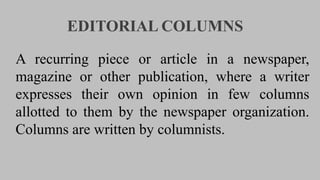 Editorial-columns.pptx hahahahahahahhaah | PPTX | Humor and Satire ...