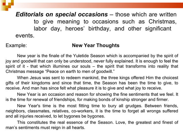 Editorial Writing 101 | PPT