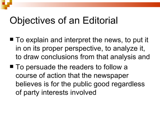 Editorial Writing 101 | PPT