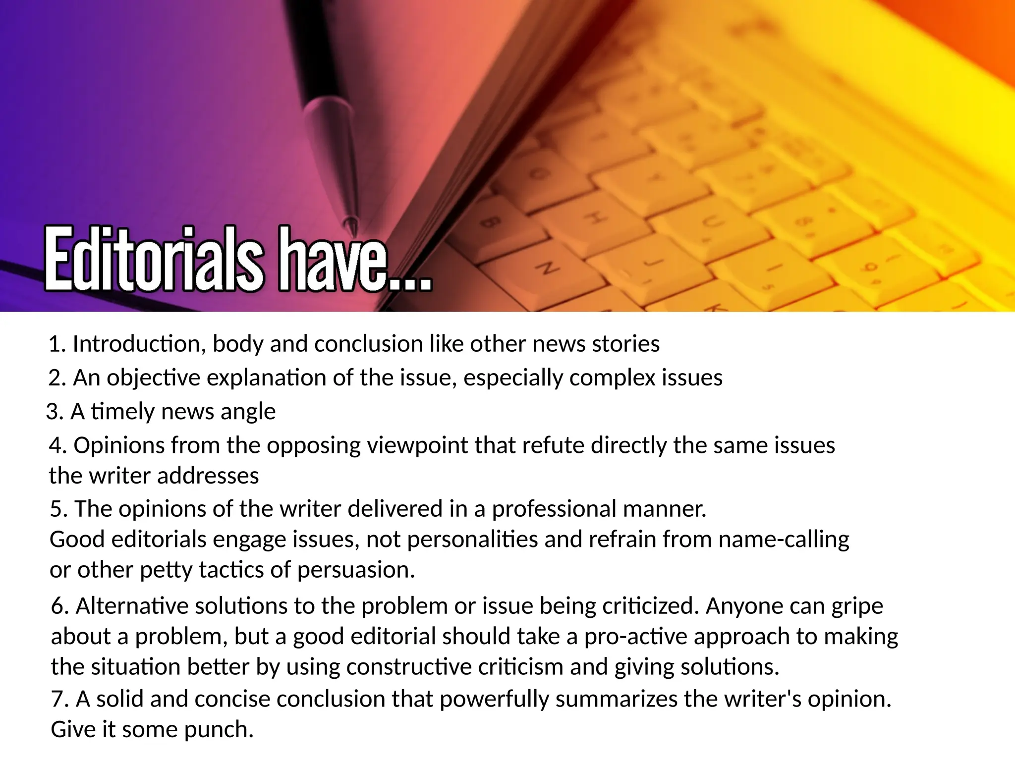 EDITORIAL-WRITING-2 power point presentation | PPTX