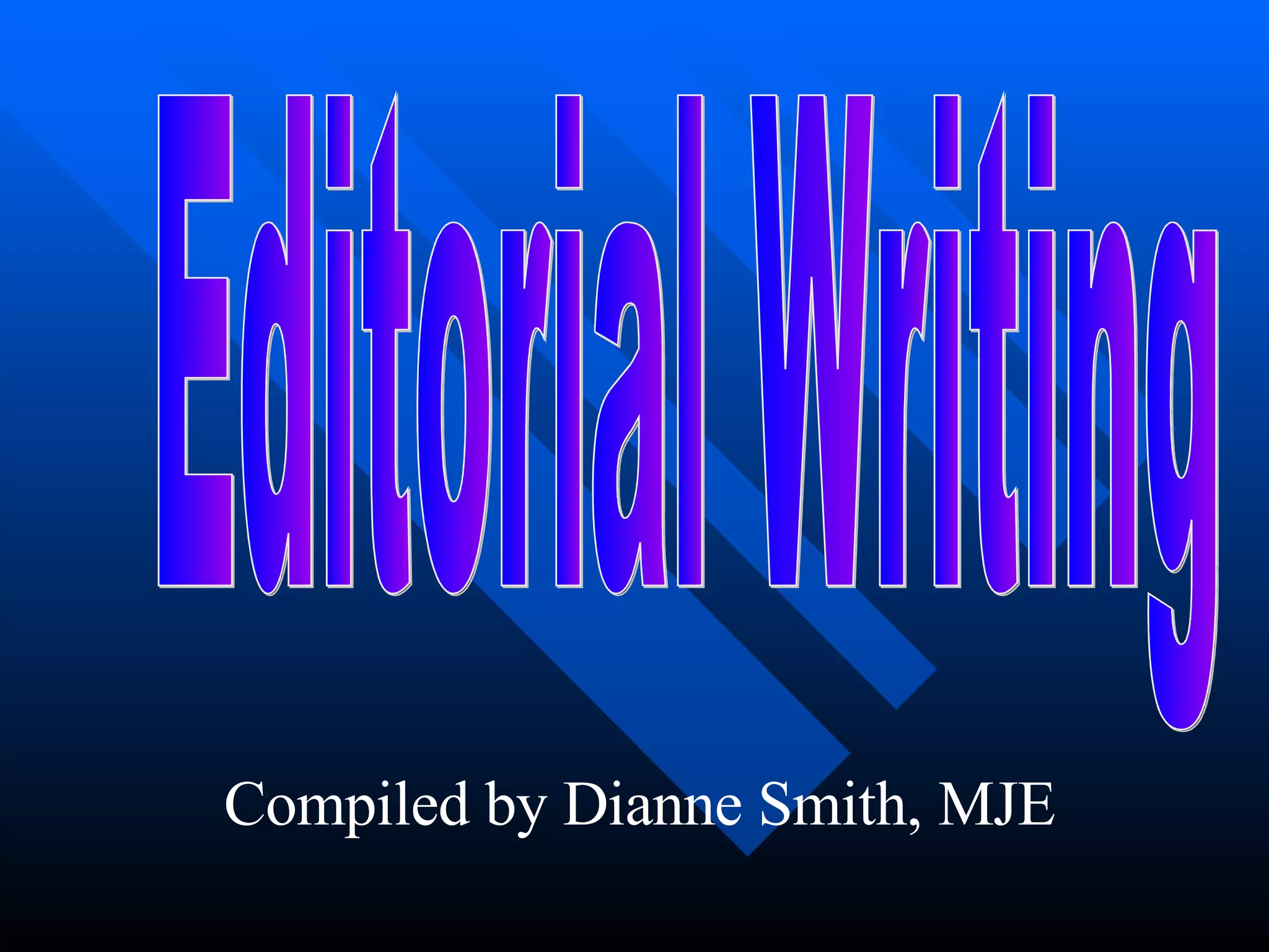 Editorial Writing | PPT