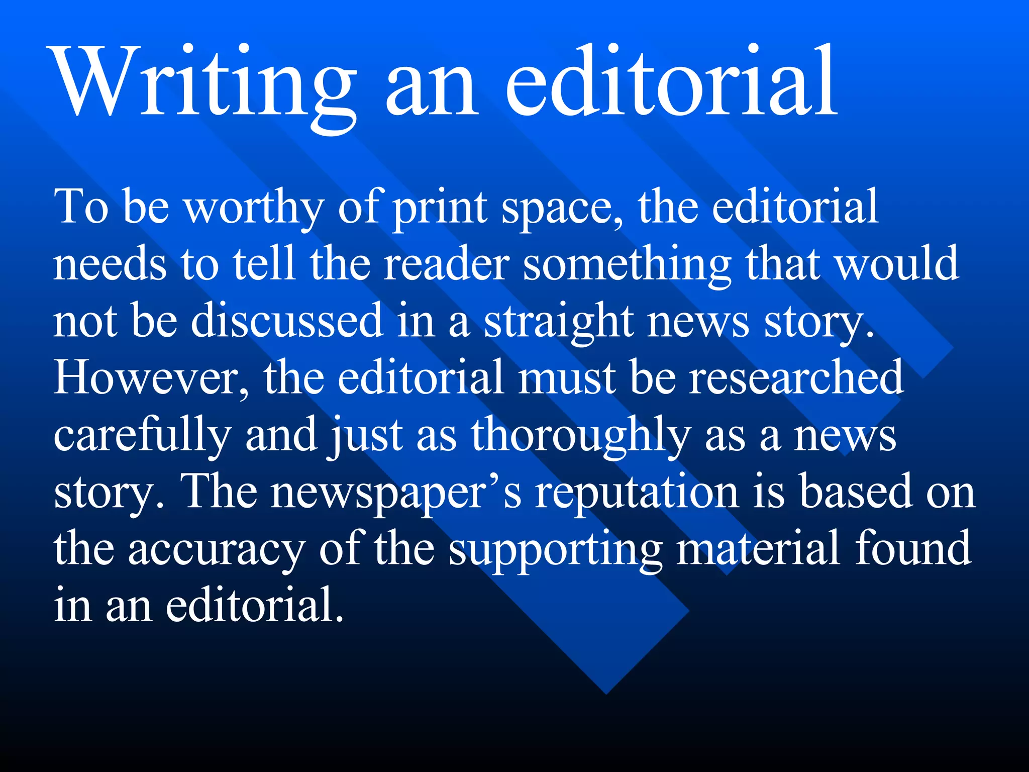 Editorial Writing | PPT