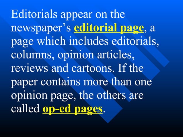Editorial Writing | PPT | Publishing Industry | Industries