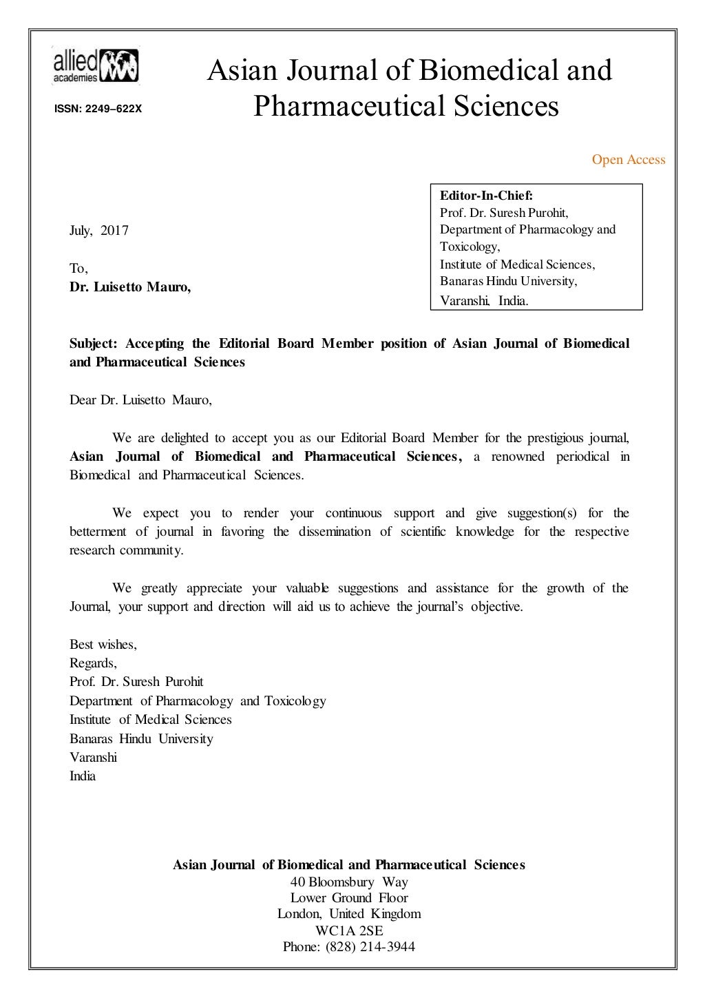 Editorial Acceptance Letter Luisett M 2017 Asian Journal Of Biomedica editorial-acceptance-letter-luisett-m-2017-asian-journal-of-biomedica