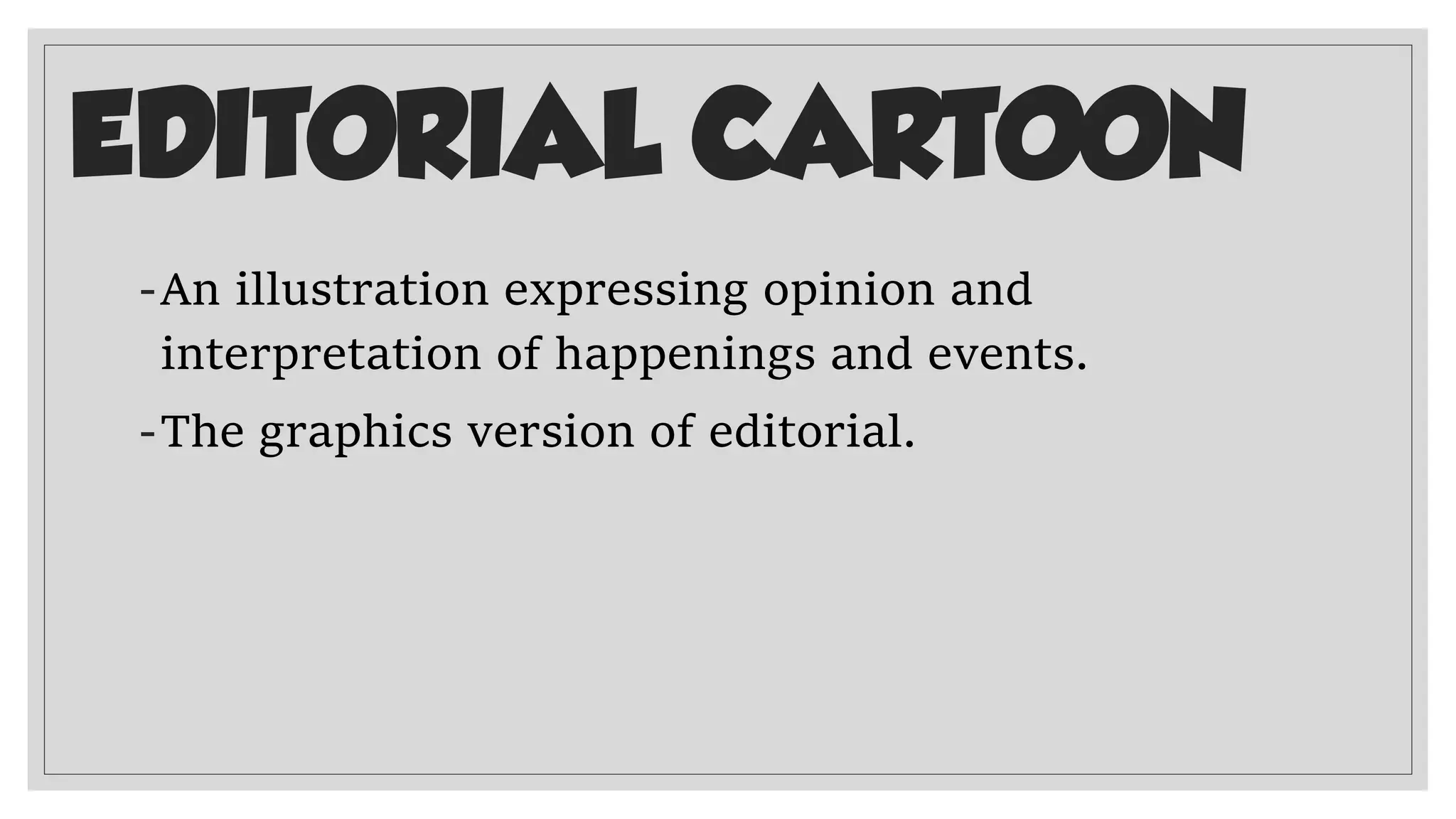 EDITORIAL CARTOON | PDF