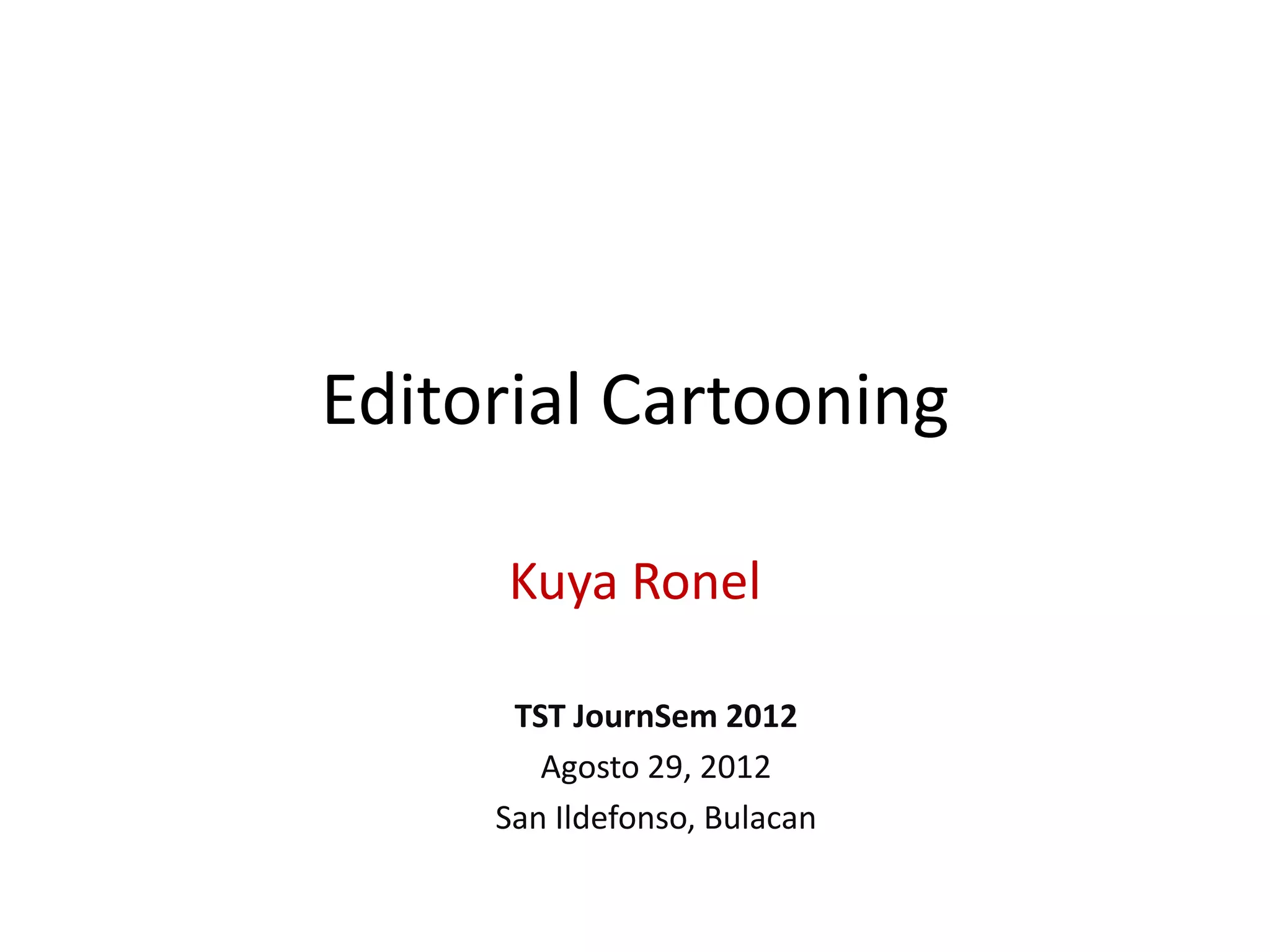 Editorial cartooning | PPTX