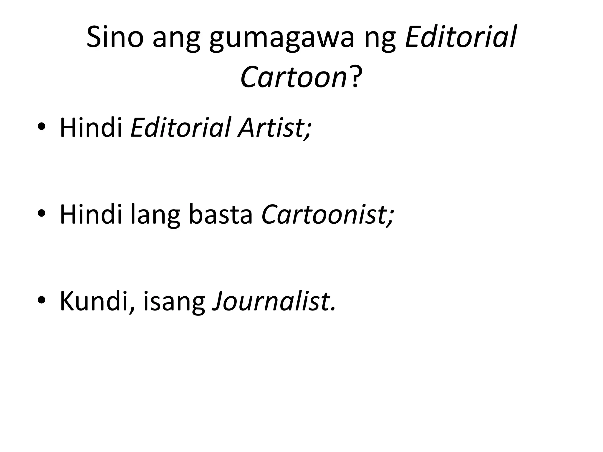 Editorial cartooning | PPTX