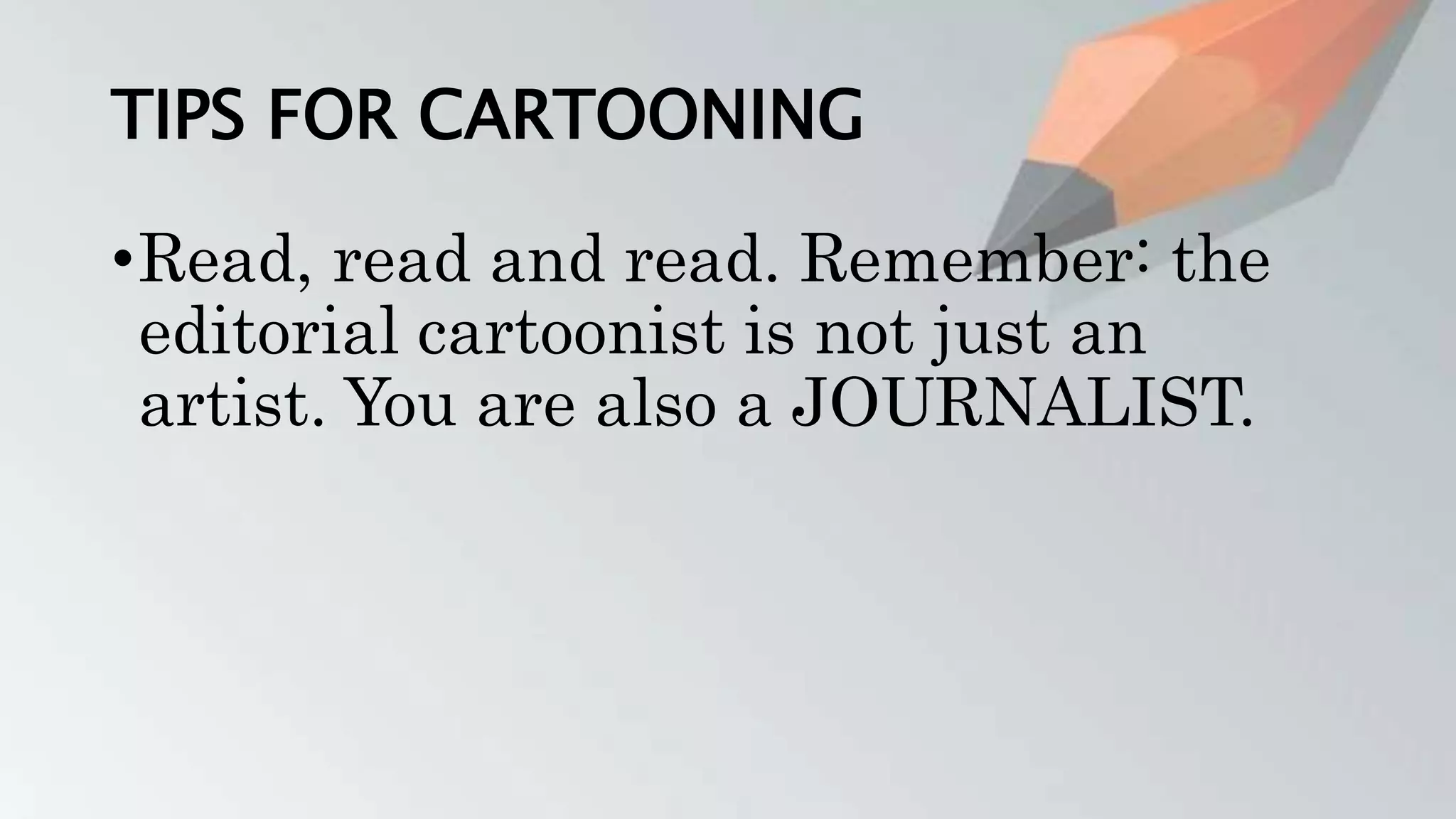 Editorial cartooning - Grade 8 | PPTX