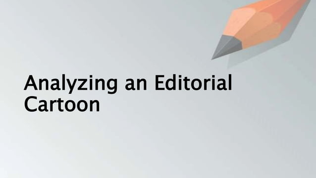 Editorial cartooning - Grade 8 | PPTX