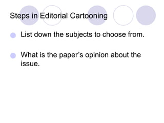 EDITORIAL CARTOONING reference for journ | PPTX