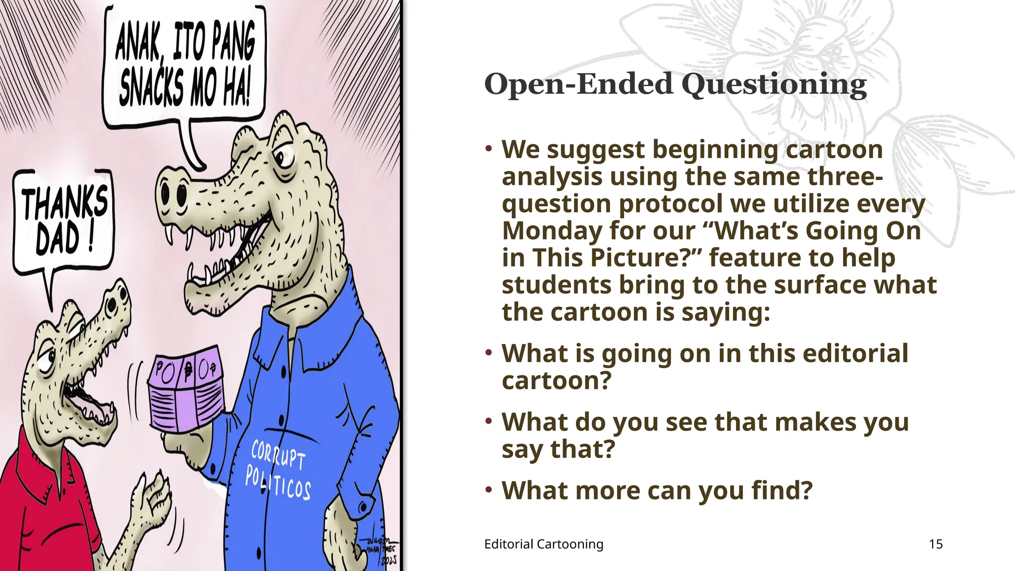 Editorial Cartooning for Schools Press Conference | PPTX