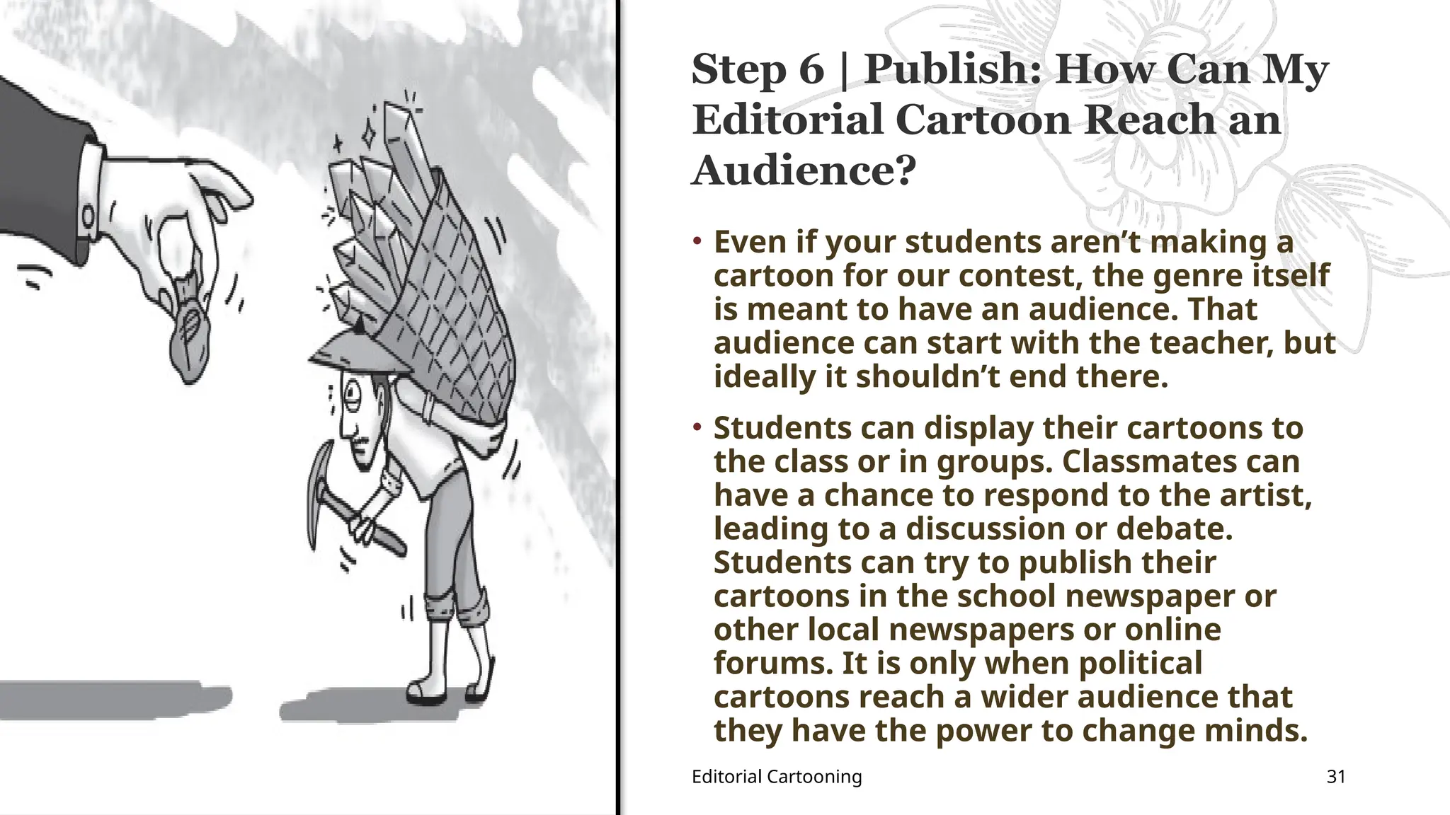 Editorial Cartooning for Schools Press Conference | PPTX