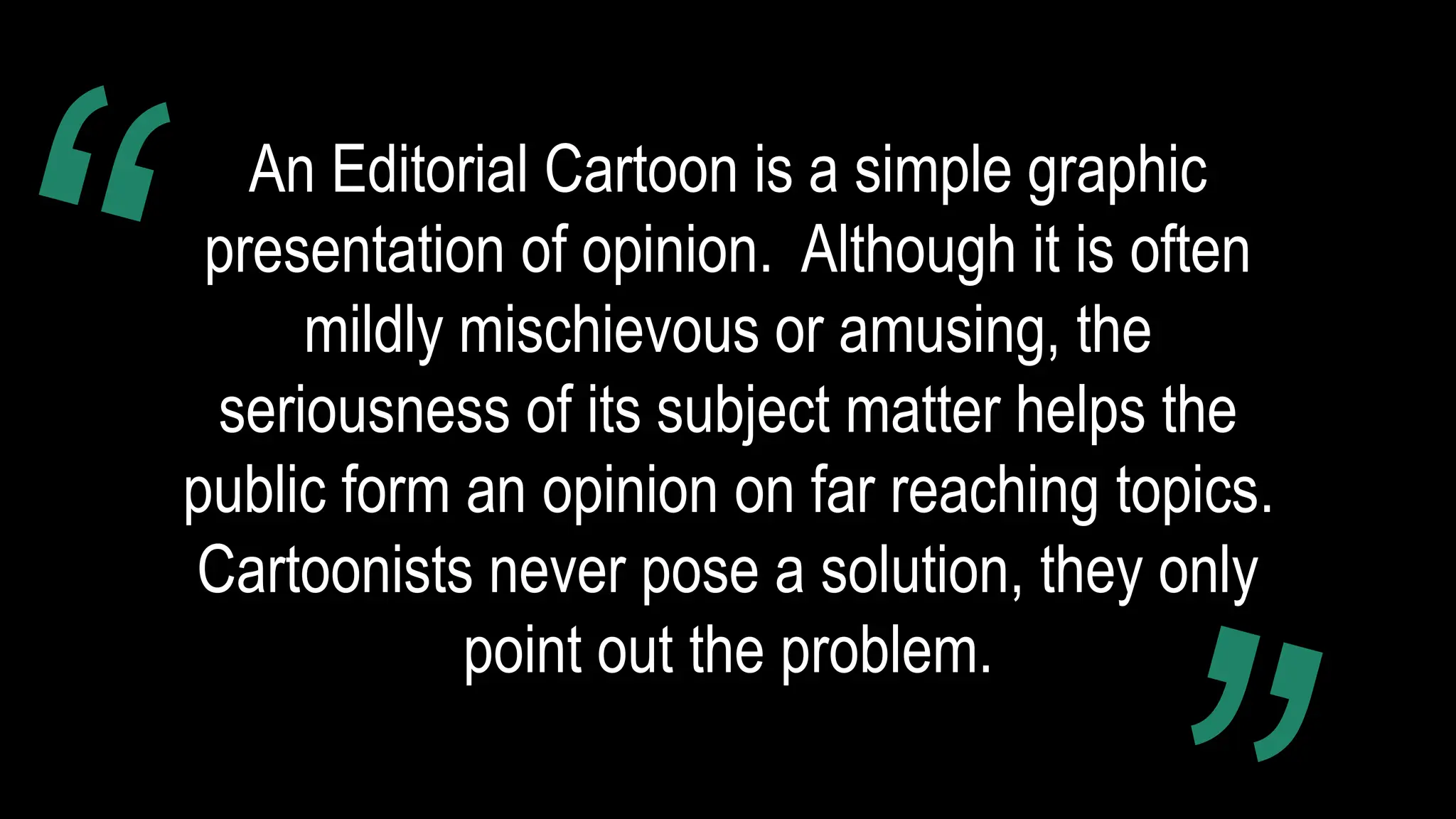 Journalism (Editorial Cartooning_ Elementary) | PPTX