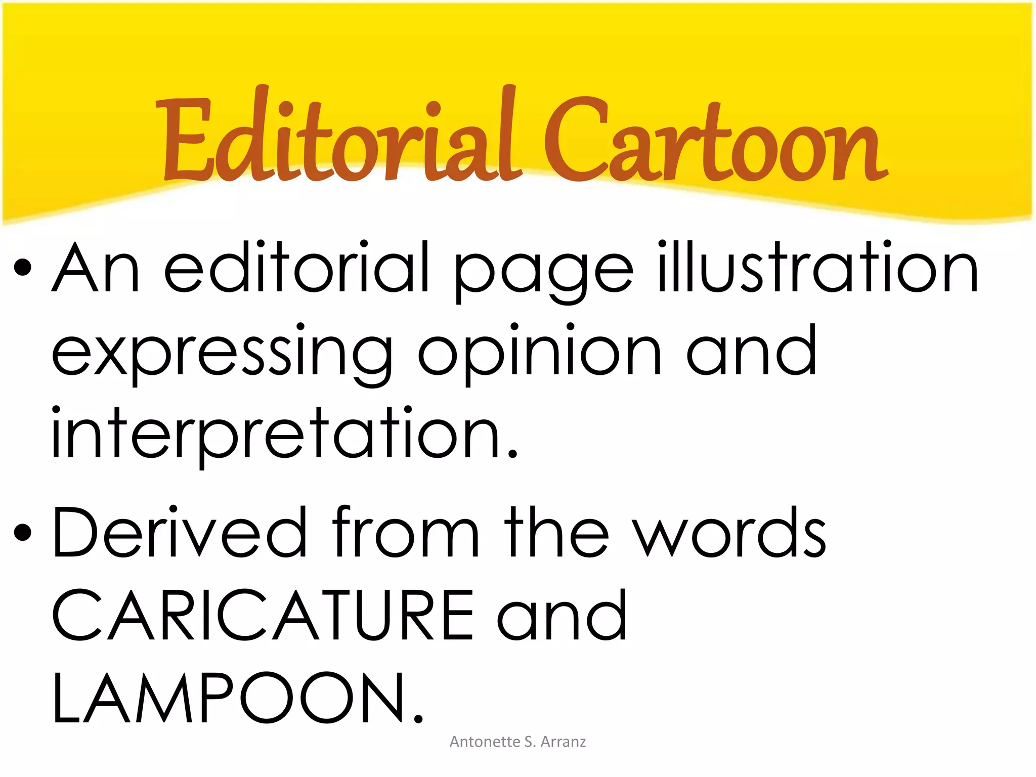 Editorial Cartooning (sy2013 2014) | PPSX