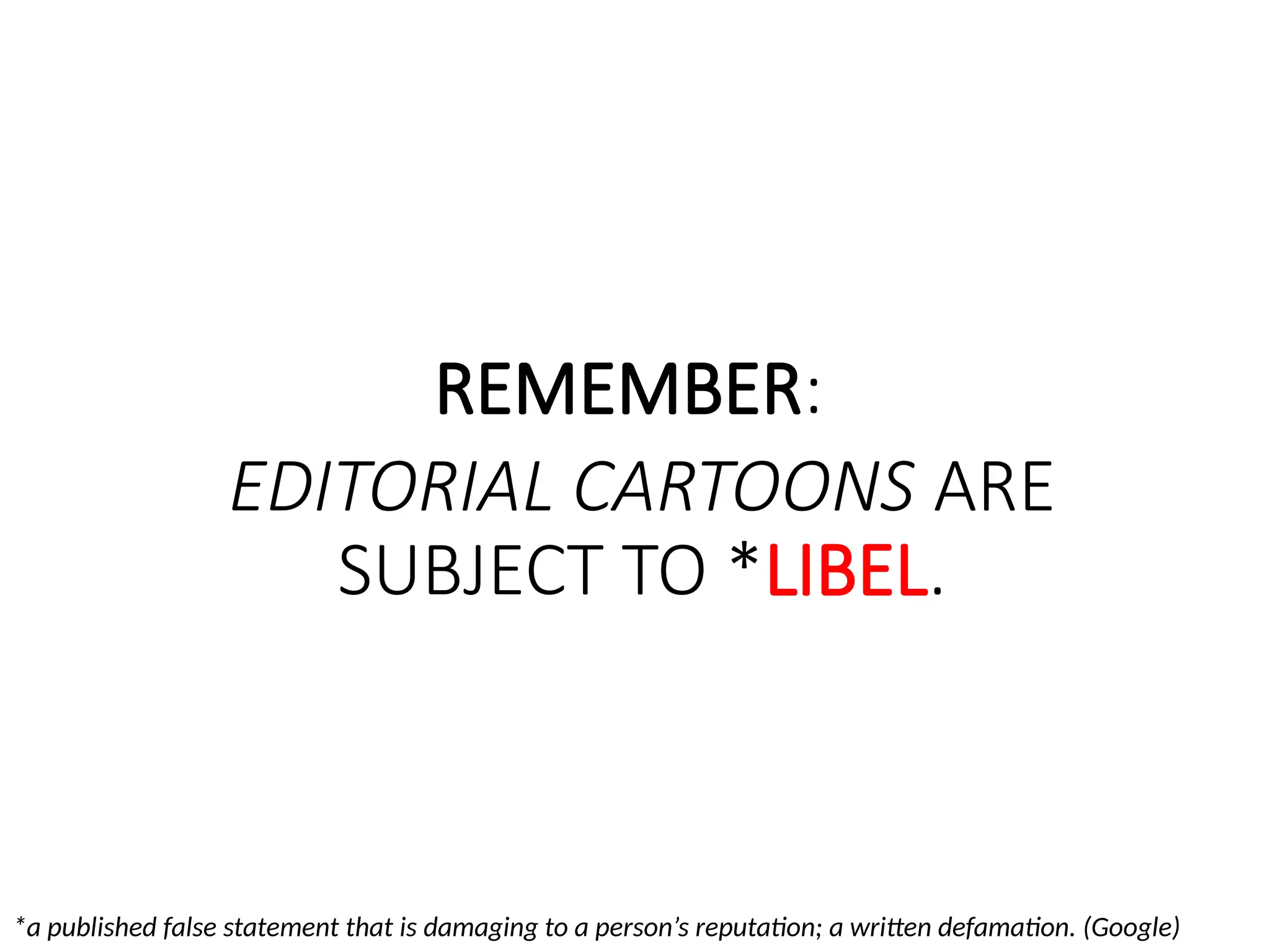 EDITORIAL CARTOONING FOR CAMPUS JOURNALISM | PPTX