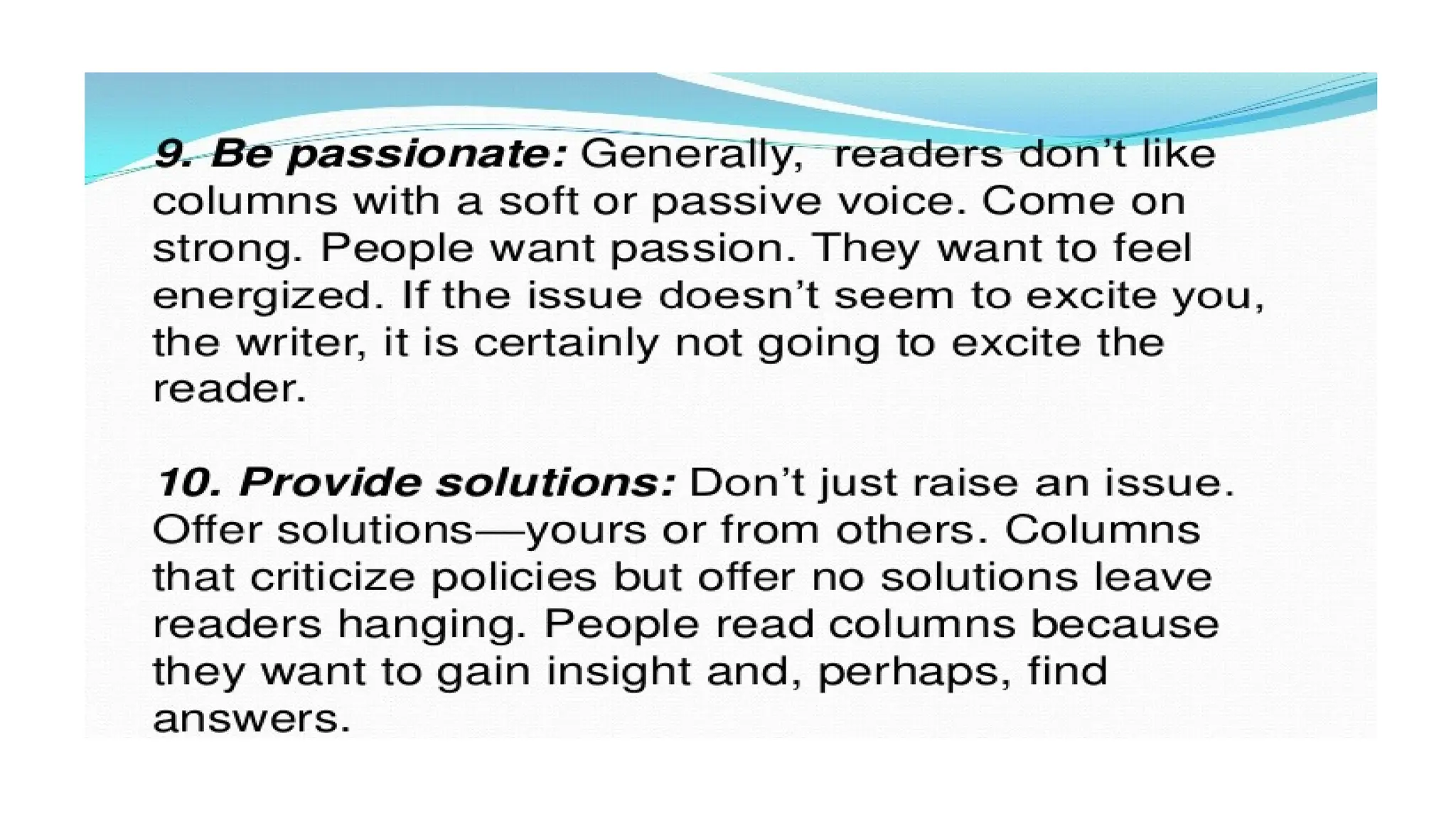 EDITORIAL OPINION WRITING and Column Writing | PPT