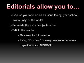 Editorial Writing - Elementary | PPTX