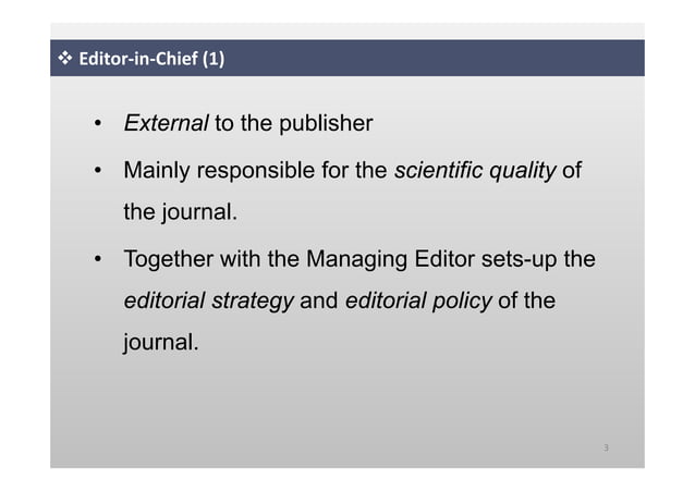 Editorial Roles | PPT