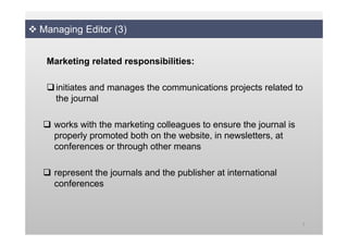 Editorial Roles | PDF