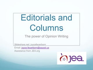 Editorials and-columns ppt | PPTX