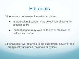 Editorials and-columns ppt | PPTX