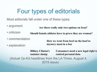 Editorials and-columns ppt | PPTX