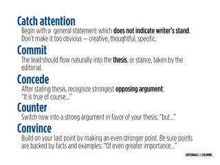 Editorials and Columns: Expressing opinion in the school newspaper | PDF