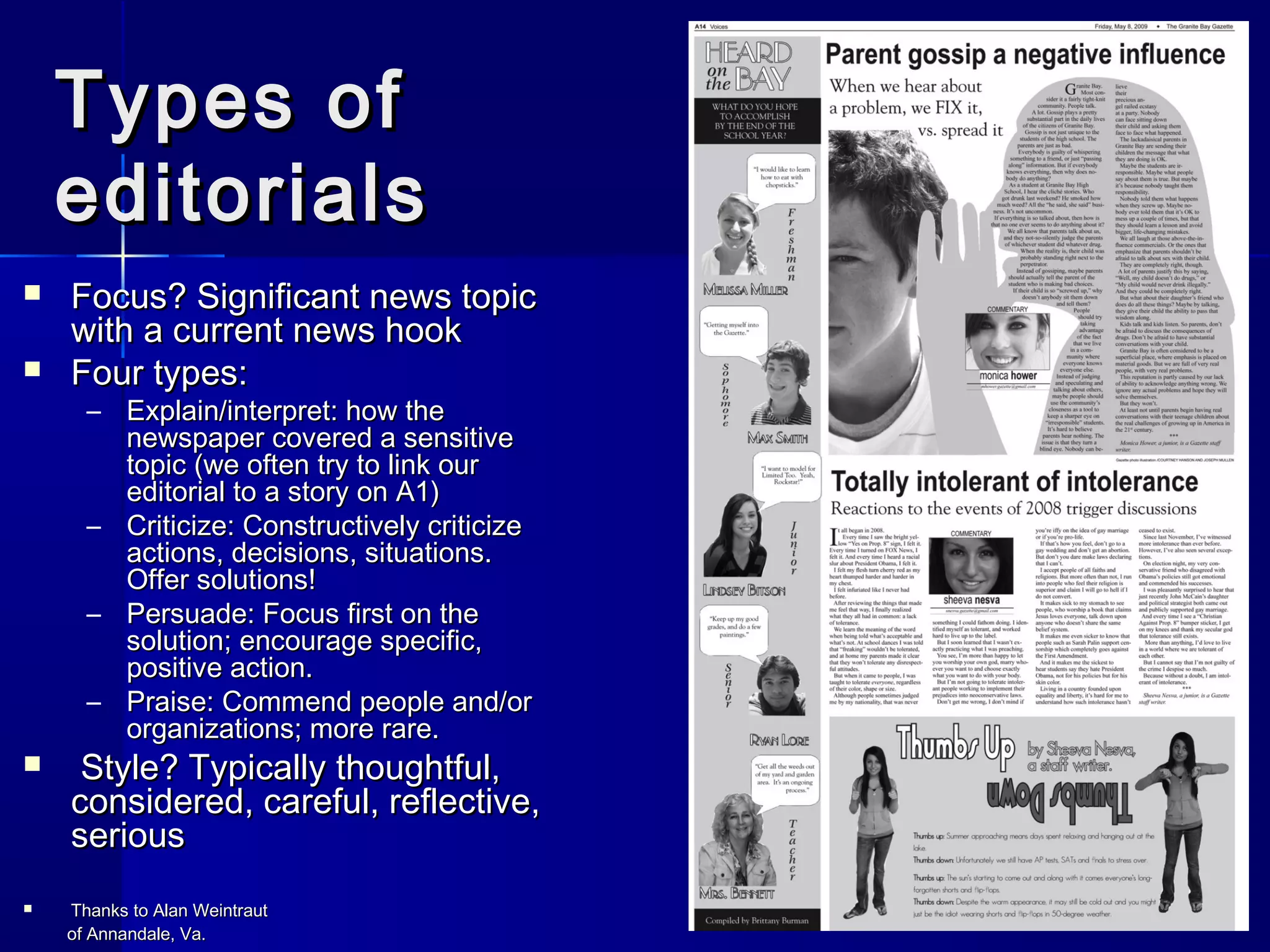 Editorials columns and letters | PPT | Law
