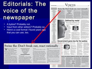Editorials columns and letters | PPT | Law