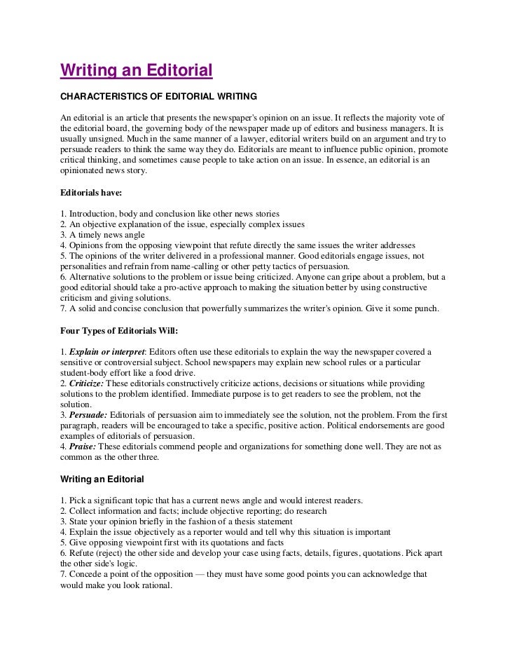 12 Best Editorial Writing Topics With Examples – SPHPVM