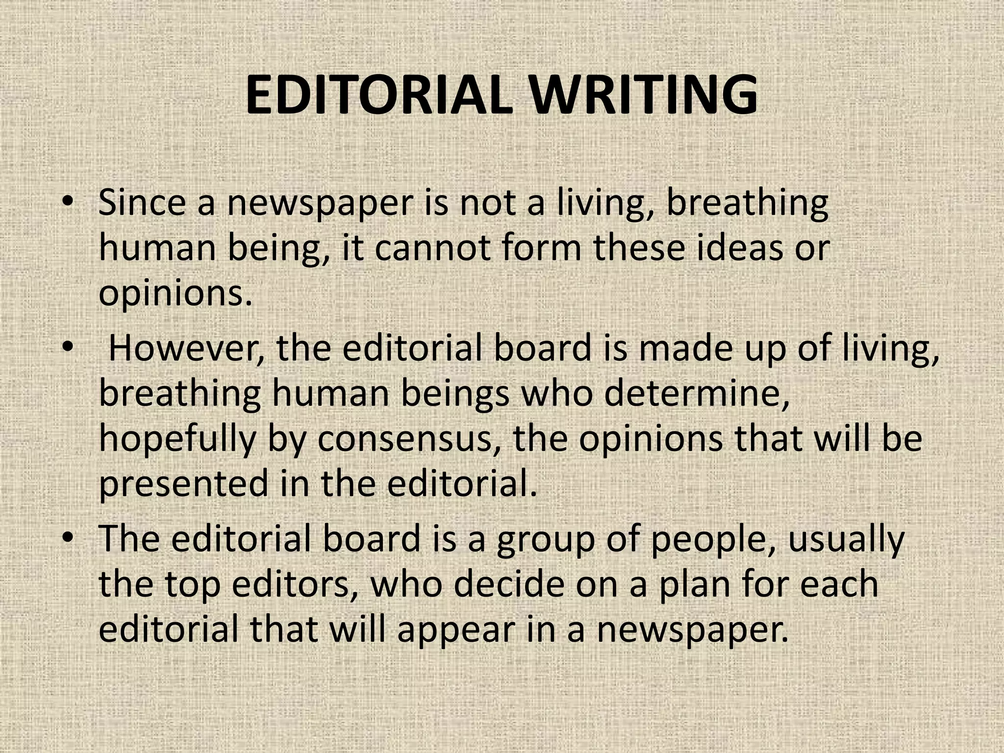 Editorial writing | PPTX