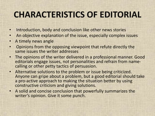 Editorial writing | PPTX
