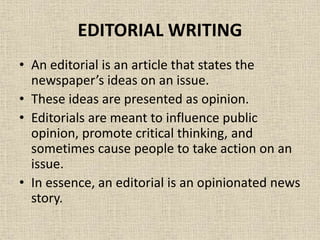 Editorial writing | PPT