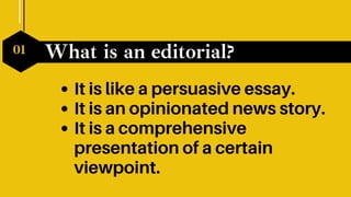 CAMPUS JOURNALISM - WRITING AN EDITORIAL, ITS TYPES AND STRUCTURE | PDF