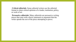 writing for magazine Editorial Writing.pptx