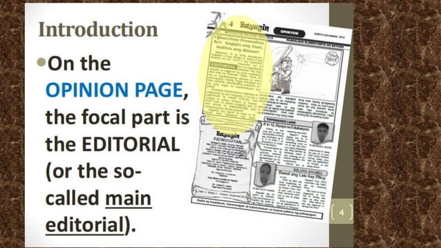 Power Point Presentation on Editorial Writing | PPT