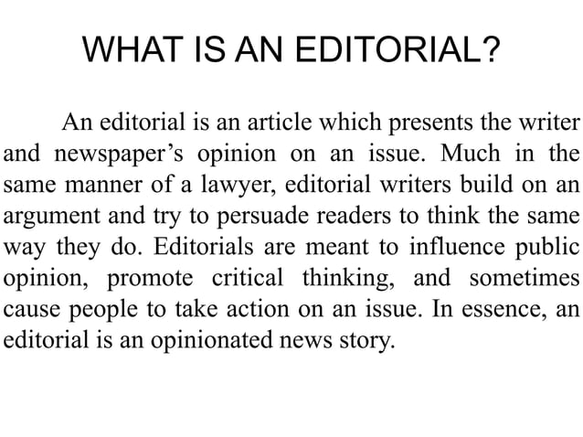 Editorial Writing Training Presentation.ppt