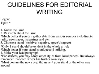 Editorial Writing Training Presentation.ppt