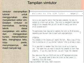 Editor linux vim | PPT