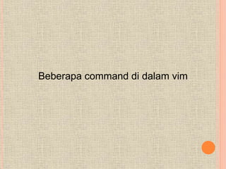 Editor linux vim | PPTX