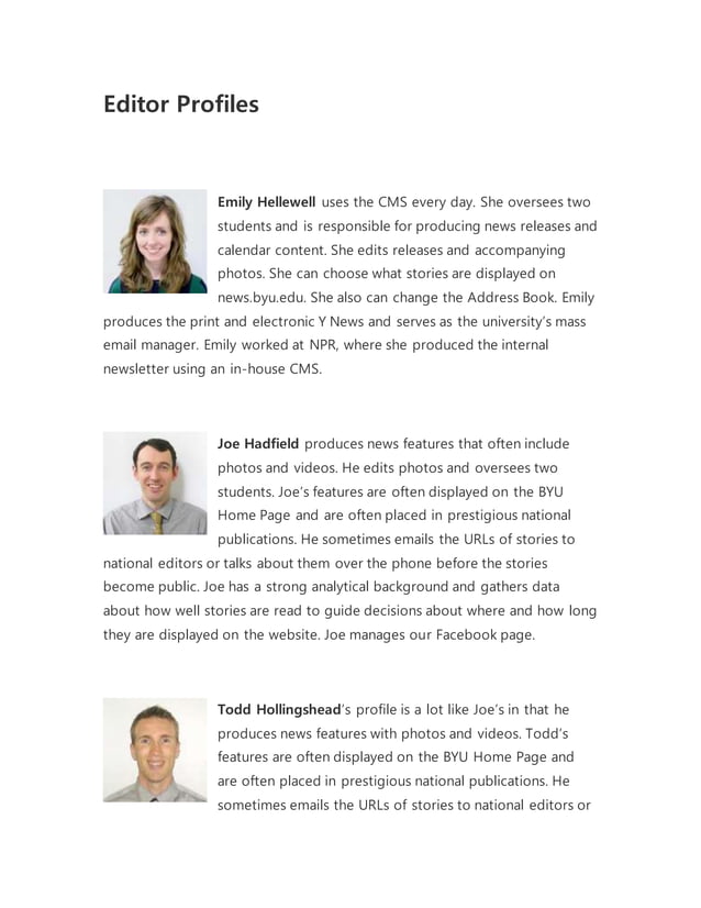 Editor profiles | PDF