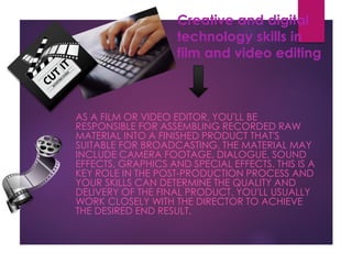 Video Editor skills | PPT