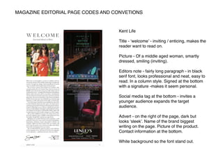 Magazine Editor Page